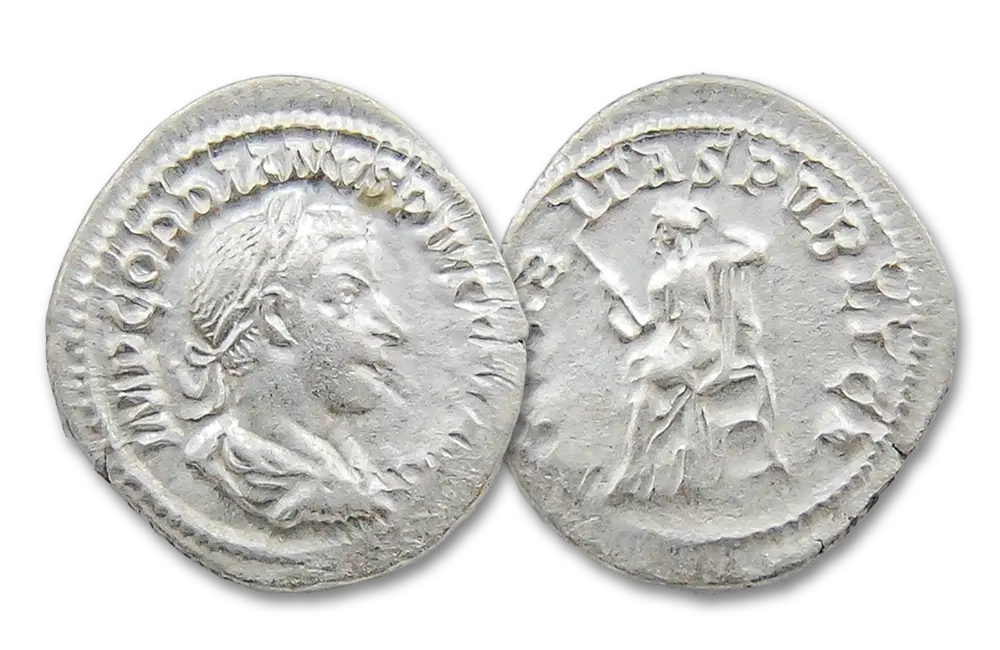 Romeinse Zilveren Munten Romeinse Munt Van 2000 Jaar Oud Opgegraven